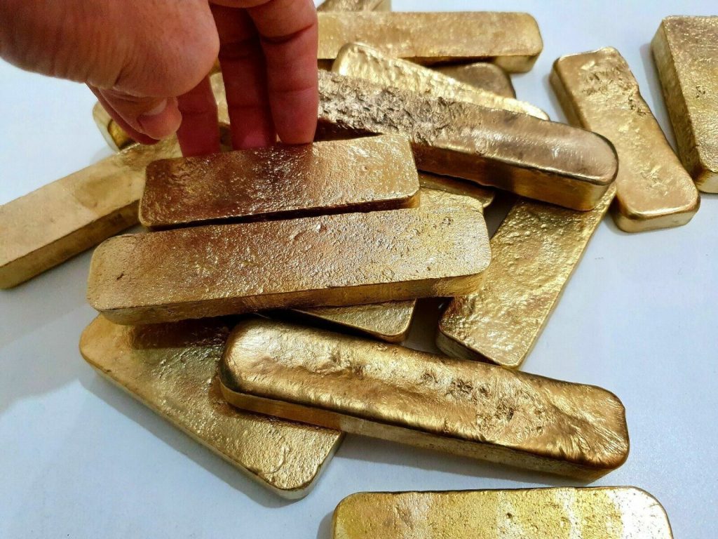 Gold doré bar - Nevalis Minerals Company